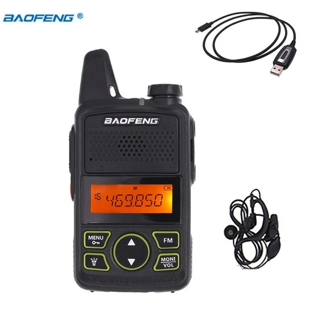 BAOFENG T1 MINI Two Way Radio BF-T1 Walkie Talkie UHF 400-470mhz ...