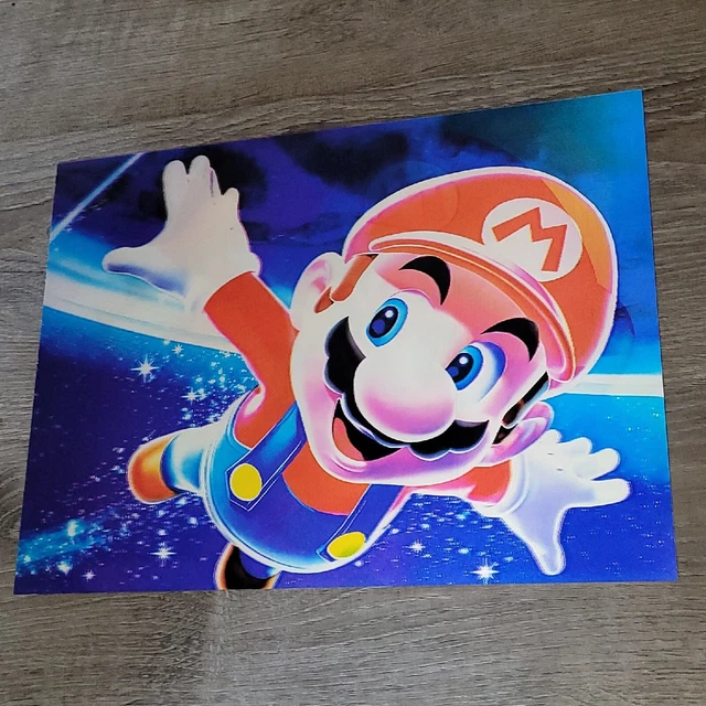 SUPER MARIO IMAGE Changing 3D Holographic Lenticular Poster Triple ...