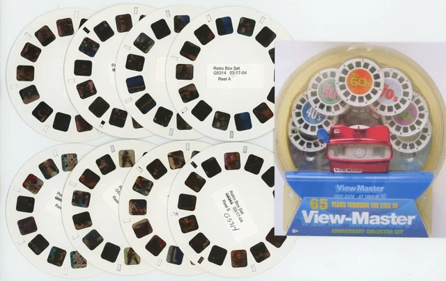 VIEW-MASTER 65 YEARS Anniversary Collector Set 8 Factory TEST Reels ...