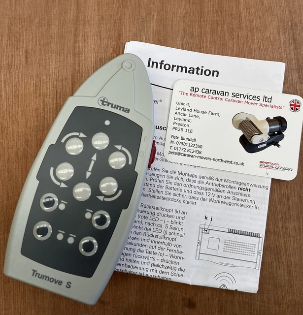 TRUMA GO SINGLE Axle Caravan Motor Mover - Manual Engage EUR 693,00 ...