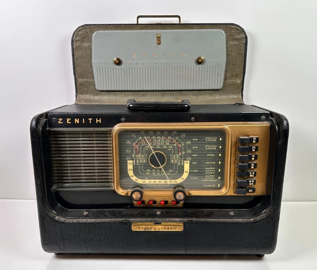 VINTAGE ZENITH RADIO TRANS-OCEANIC Model H-500 Circa: 1951-52 $69.99 ...