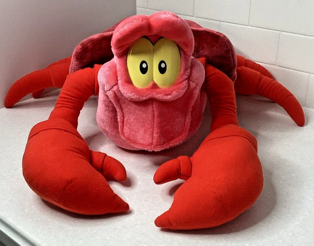 MATTEL DISNEY THE Little Mermaid Sebastian Large Crab Plush 20" x 30" £ ...