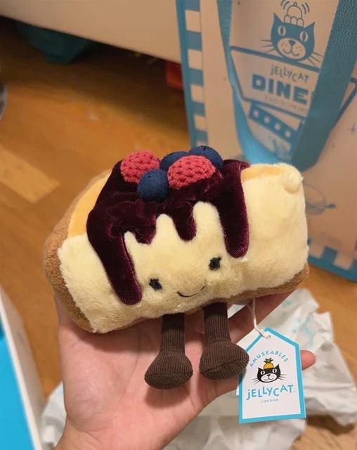 JELLYCAT CREMBER CHEESECAKE Plush Toy With Tag & Dust Bag Cake Dolls ...