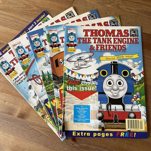 5 X MARVEL Thomas Tank Engine & Friends Comics 196,197,198,199, Special ...