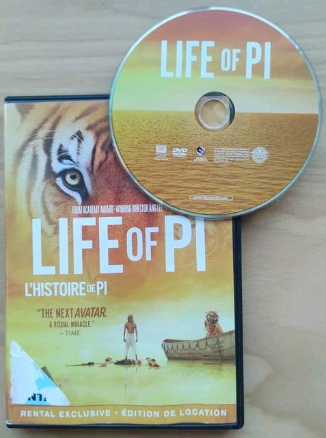 LIFE OF PI (20th Century Fox, DVD, 2013, Canadian) Gerard Depardieu, No ...