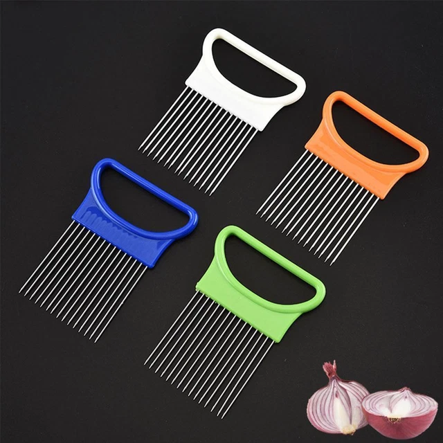STEEL PEELER VEGETABLE Leaf Remover+Needle Onion Cut X0Z0 I3A6. Holder ...