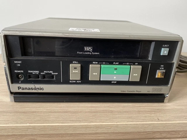 ANCIEN MAGNÉTOSCOPE LECTEUR k7 VHS Professionnel Panasonic AG-1000-EG ...