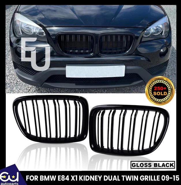 FOR BMW E84 X1 Kidney Dual Twin Grille Grill Grilles Gloss Black 2009 ...