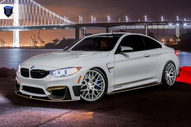 20” ROHANA RFX10 Brushed Titanium Concave Rims For Tesla Model S X P75 ...