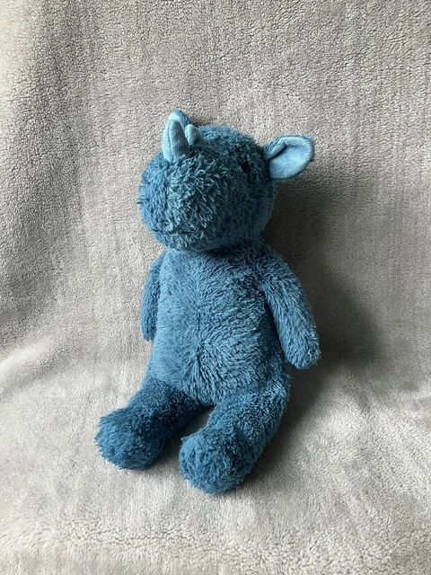 RETIRED JELLYCAT CUSHY Rhino Blue Soft Plush Toy Stuffed Animal 12 ...