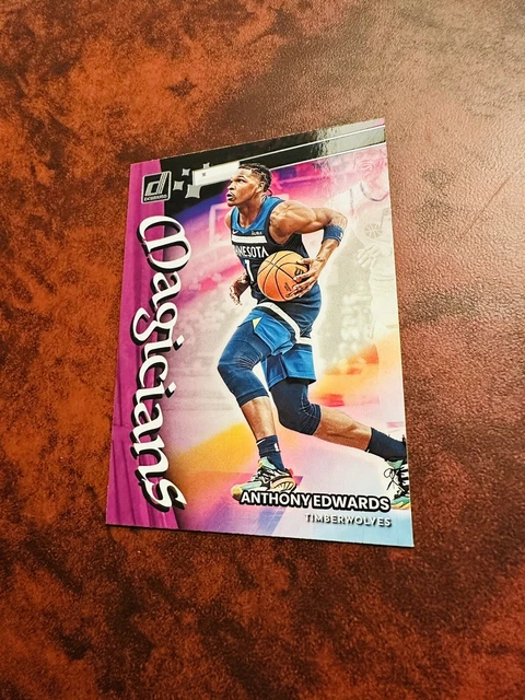 PANINI DONRUSS ANTHONY Edwards Magicians Lupi Di Legno Hot Nba Ssp Raro ...
