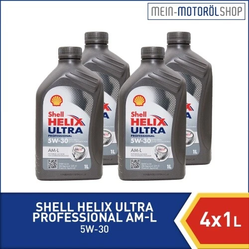 SHELL HELIX ULTRA Professional AM-L 5W-30 4x1 Liter = 4 Liter £23.13 ...