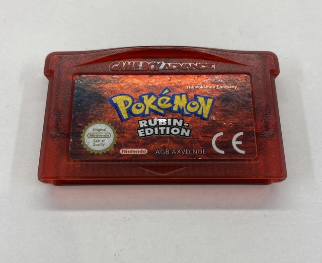 POKÉMON RUBIN EDITION / Nintendo Gameboy Advance / Top Zustand GBA EUR ...
