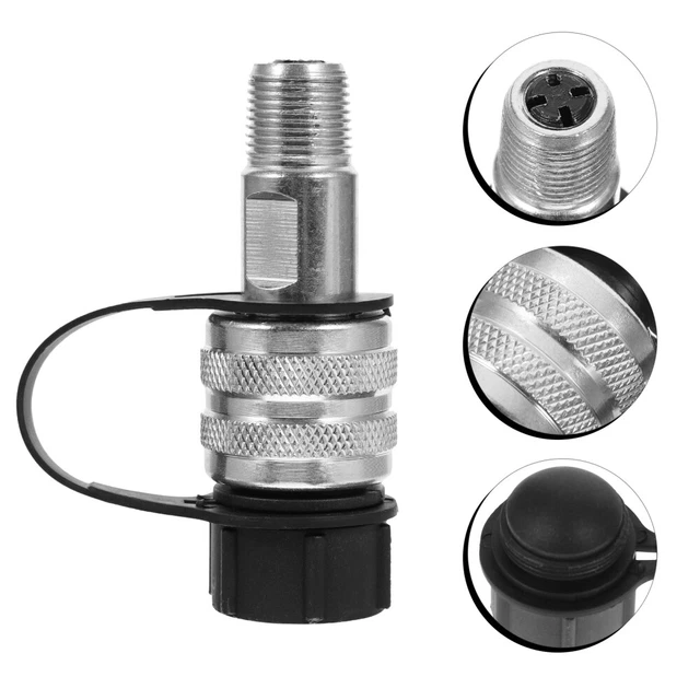 HYDRAULIC QUICK CONNECT Couplers Accessory Connector Disconnect £11.99 ...