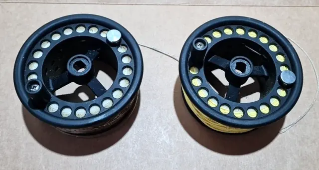 2 X OKUMA Airstream Modern Graphite Fly Reel Spare Spools - Loaded EUR ...