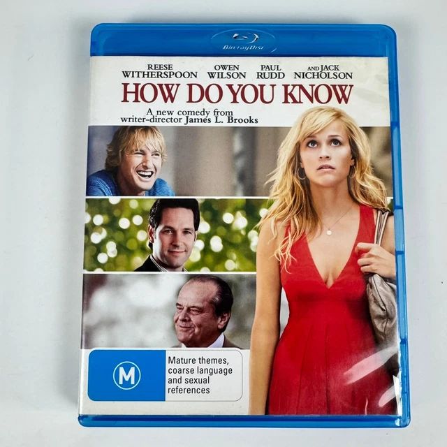 HOW DO YOU Know? (Blu-ray, 2010) Reese Witherspoon Owen Wilson Region ...
