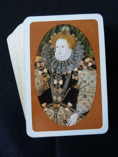 VINTAGE PLAYING CARDS Queen Elizabeth 1 1970s Waddington Pack Deck ...