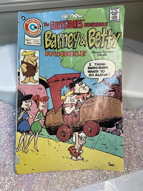 THE FLINTSTONES NEIGHBORS BARNEY & BETTY RUBBLE # 12 March 1975 ,VERY ...