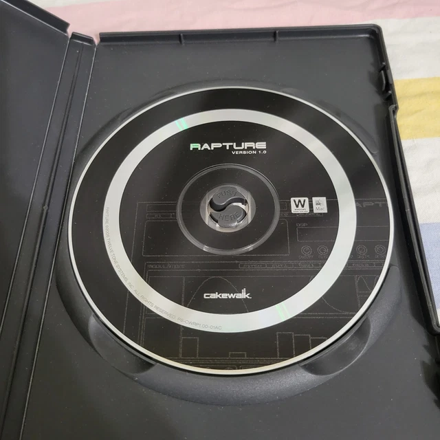 CAKEWALK RAPTURE VERSION 1.0 VSTi Synth Software Disc PC/Mac Audio ...