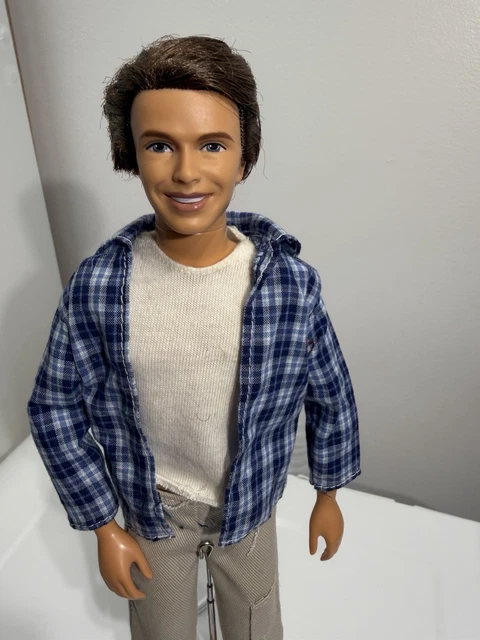 MATTEL KEN BARBIE Family Husband Alan Man Doll Jointed Arms Handsome ...