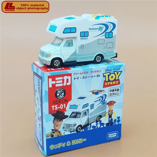 DISNEY TOY STORY TS-01 Cowboy Woody & RV Car Dream Tomica Takara Tomy ...
