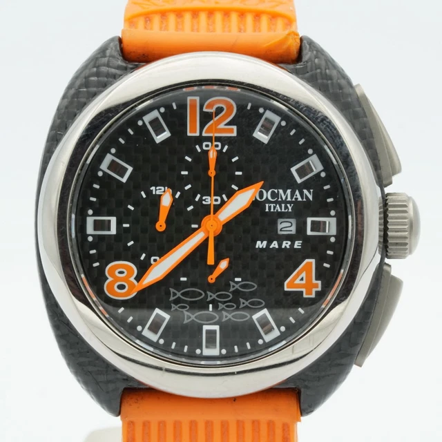 LOCMAN MARE QUARTZ Chrono 48MM Réf. 134 Vintage Beau État Montre Titan ...
