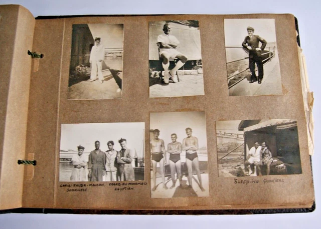 WW2 PHOTOGRAPHY JOURNAL Diary Album HMS Mosquito 1944 Egypt Navy Suez ...