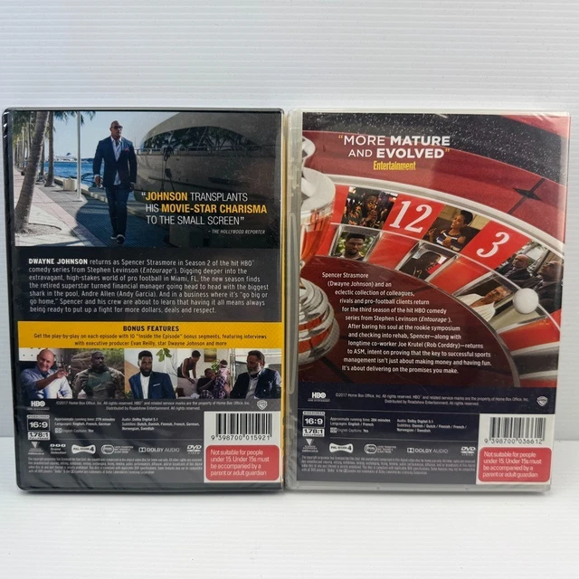 BALLERS SEASON 2-3 DVD PAL Region 4 AU/NZ The Rock HBO Brand New Free ...