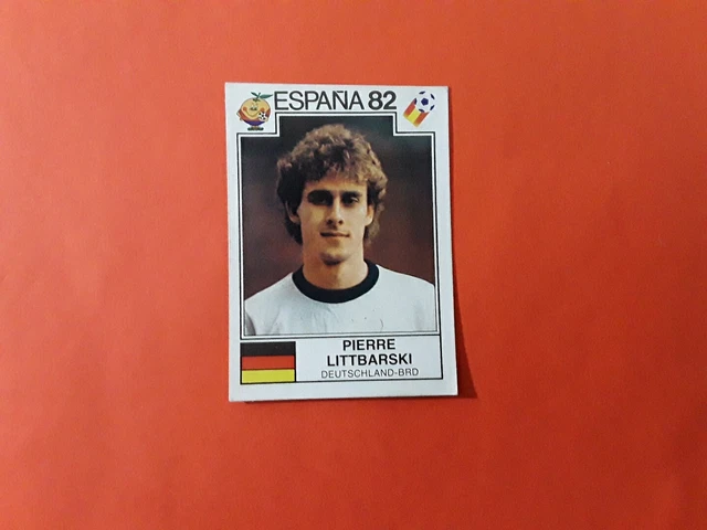 PANINI FOOTBALL ORIGINAL ESPANA 82 PIERRE LITTBARSKI DEUTSCHLAND BRD ...