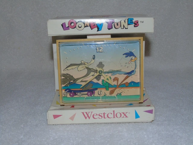 VINTAGE WESTCLOX LOONEY Tunes Road Runner Alarm Clock IOB Works Made in ...