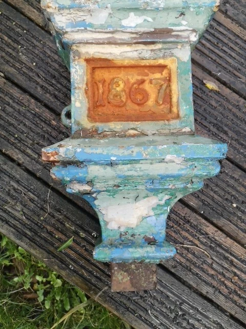 VERY LARGE CAST iron Victorian Rain Hopper dated 1867 £95.00 - PicClick UK