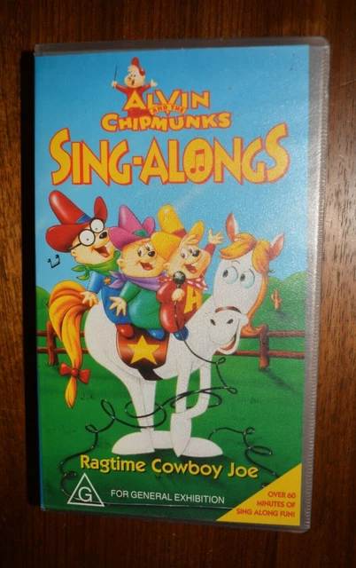 ALVIN AND THE Chipmunks Sing-Alongs Ragtime Cowboy Joe Vhs $24.99 ...
