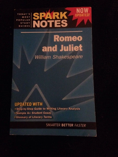 SPARK NOTES ROMEO And Juliet William Shakespeare Study Guide $4.63 ...