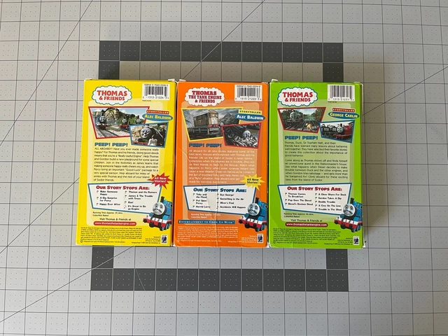 VHS THOMAS & Friends Thomas the Tank Engine Lot of 3 Alec Baldwin ...