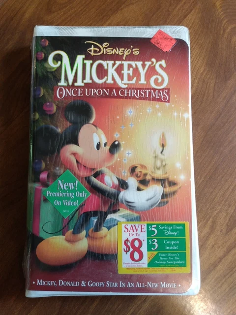 DISNEY’S MICKEY’S ONCE Upon a Christmas Movie VHS Tape Sealed New ...