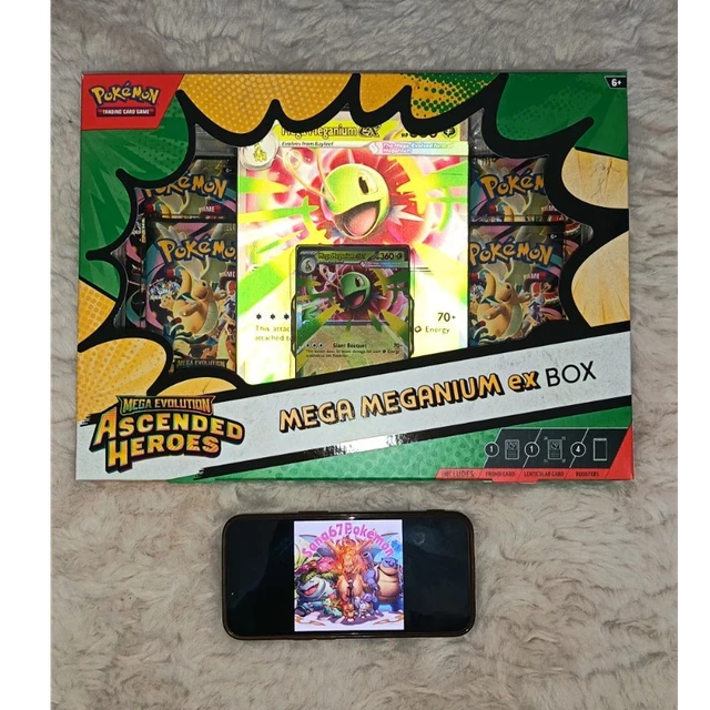 POKÉMON TCG: MEGA Evolution Ascended Heroes Mega Meganium ex Box: *NEW ...