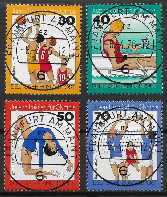 BUND 1976 O/EST Satz Mi 882-85 Jugend trainiert Olympia Sport ...