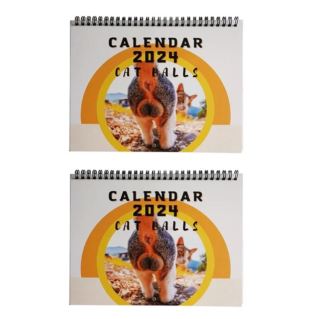 1X(2PCS 2024 CALENDAR Wall Calendar 2024, Jan. 2024 - Dec. 2024, 2024 ...