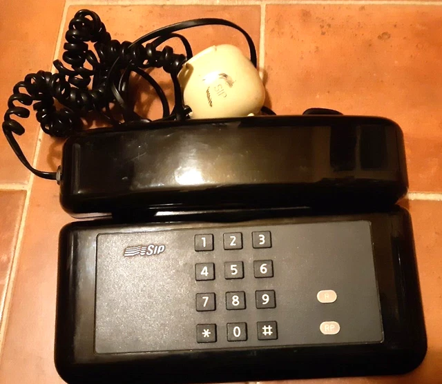 TELEFONO A TASTI Sip Sirio Giugiaro Design Nero (Vintage) EUR 24,90 ...
