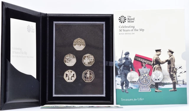 PROOF COIN 50P Set 2019 Celebrating 50 Years of the British Military ...