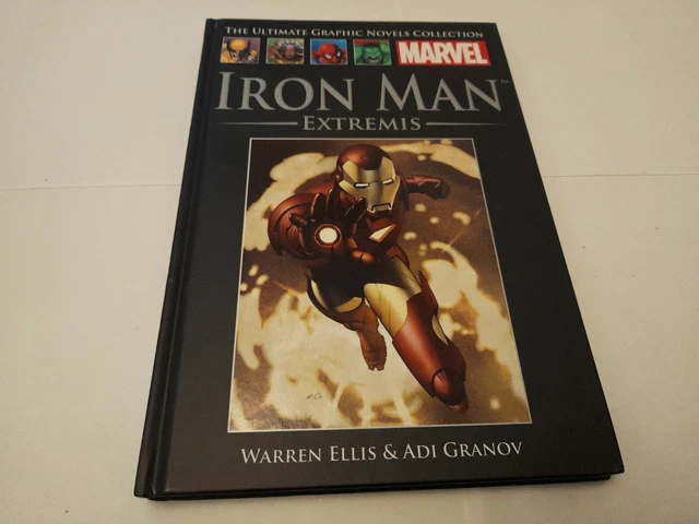 IRON MAN EXTREMIS - Marvel Ultimate Graphic Novel Hardback Book VGC £3. ...