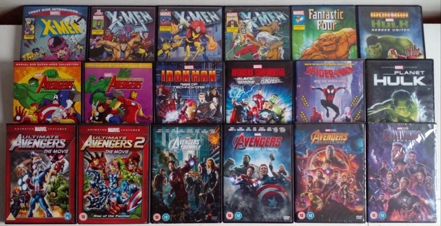 MARVEL ANIMATION AND DVD Film Collection £50.00 - PicClick UK