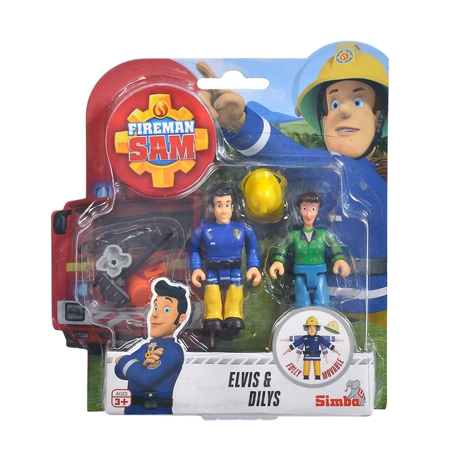 SIMBA FIGURINES POMPIER Sam Elvis Et Dilys avec Accessoires EUR 32,09 ...