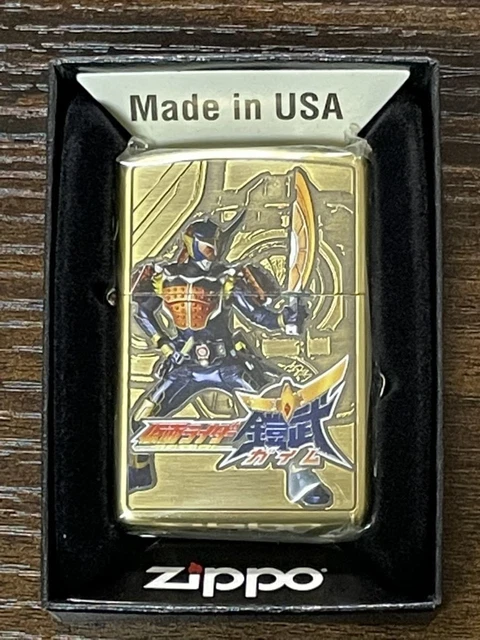 ZIPPO KAMEN RIDER Armor Warrior Gold 20th Anniversary Limited Edition ...