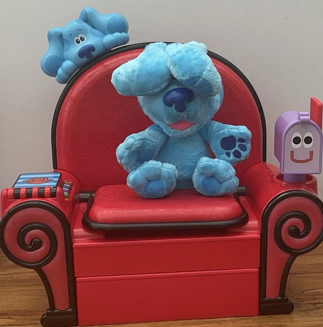 BLUES CLUES TALKING Red Thinking Chair By Leap Frog + Talking Moving ...
