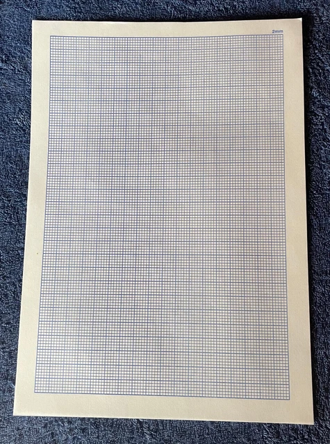 GRAPH PAPER A4, 2mm x 2mm squares, 20 sheets $3.25 - PicClick AU
