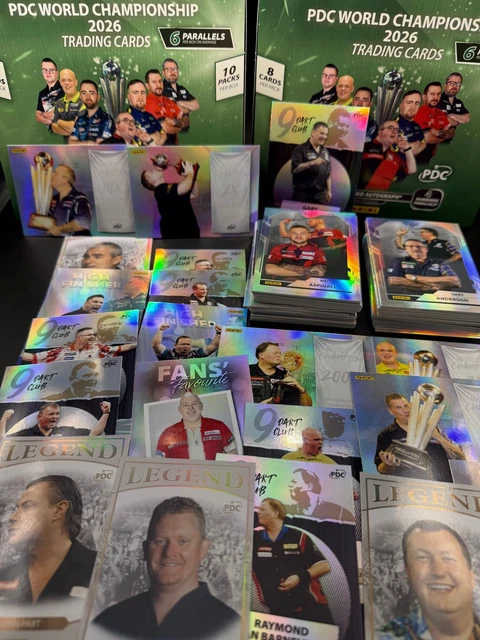 PANINI PDC WORLD Championship 2026 - LOT / BULK # 100 Base & Insert ...