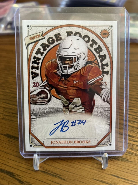 2023 JONATHAN BROOKS Autografo ONICE VINTAGE Football Rookie RC AUTO ...