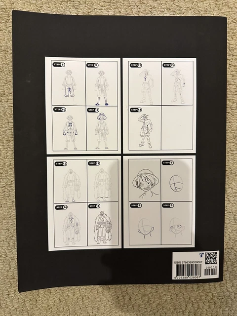 HOW TO DRAW One Piece Book Kids Drawing Activity Gift Boys Girls Game ...