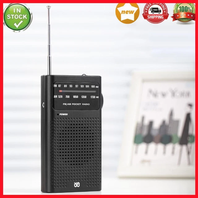 FULL BAND AM FM Radio Battery Powered Analog Portable Pointer Radio ...